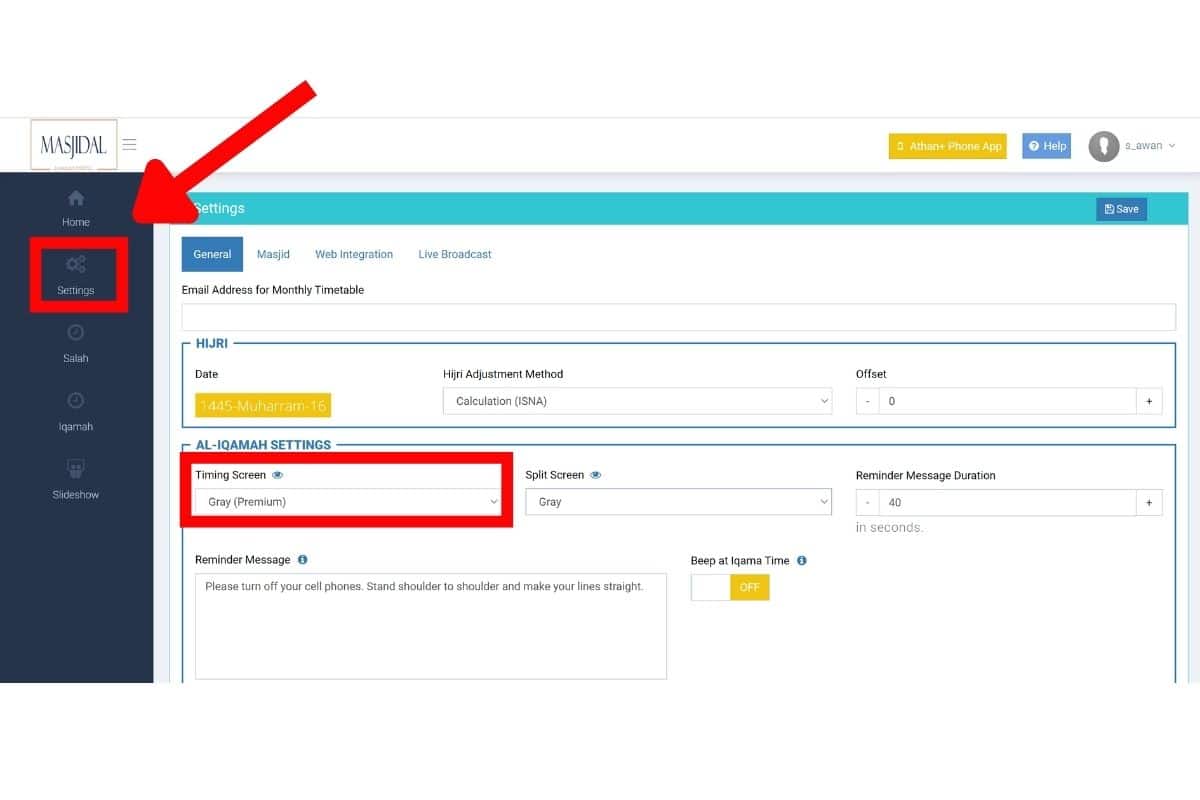 Athan Time | Masjidal